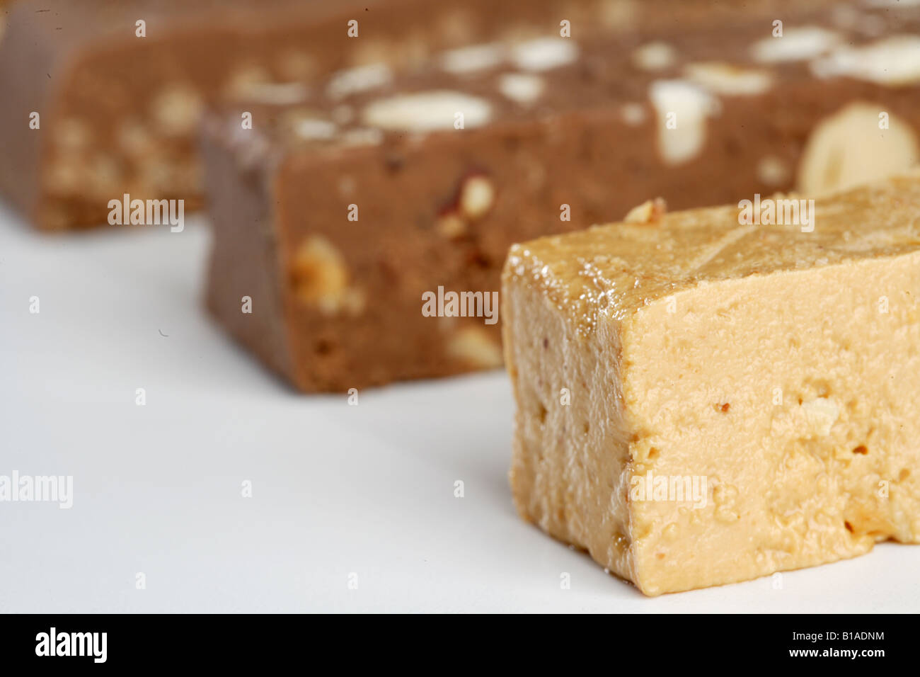 White nougats hi-res stock photography and images - Alamy