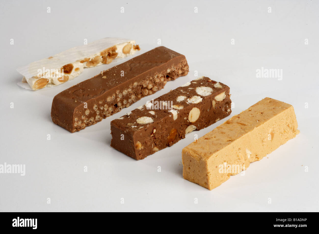 Selection of nougats Stock Photo - Alamy