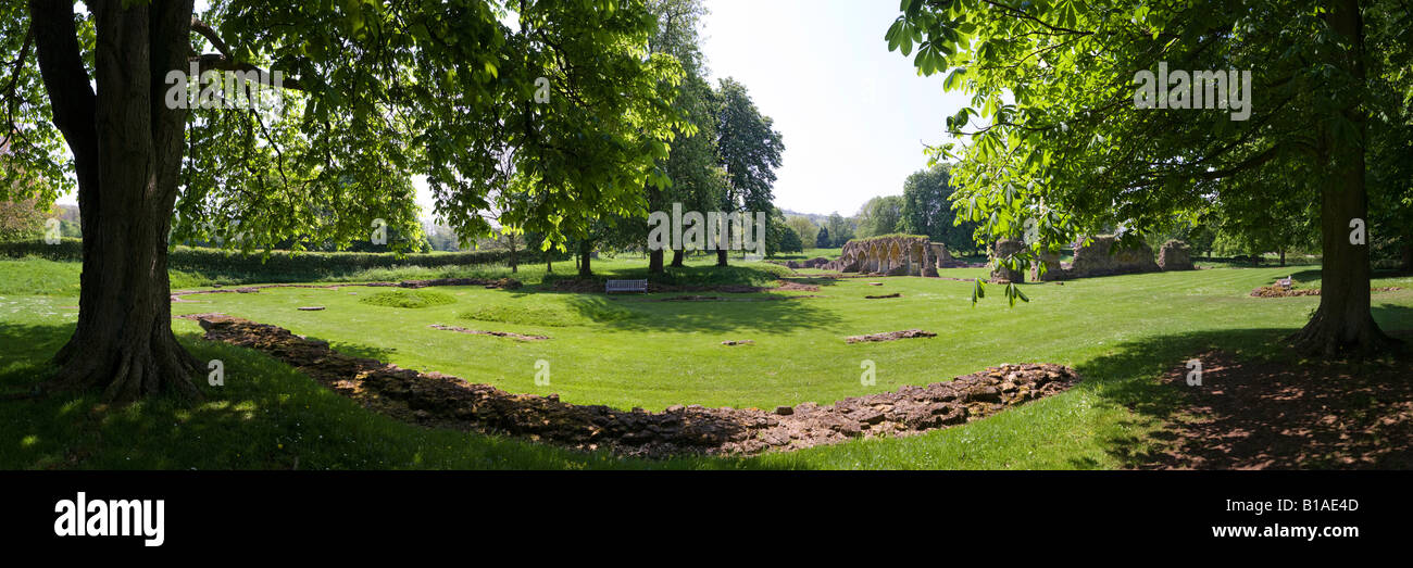 A panoramic view of the original site of the abbey church at Hailes ...