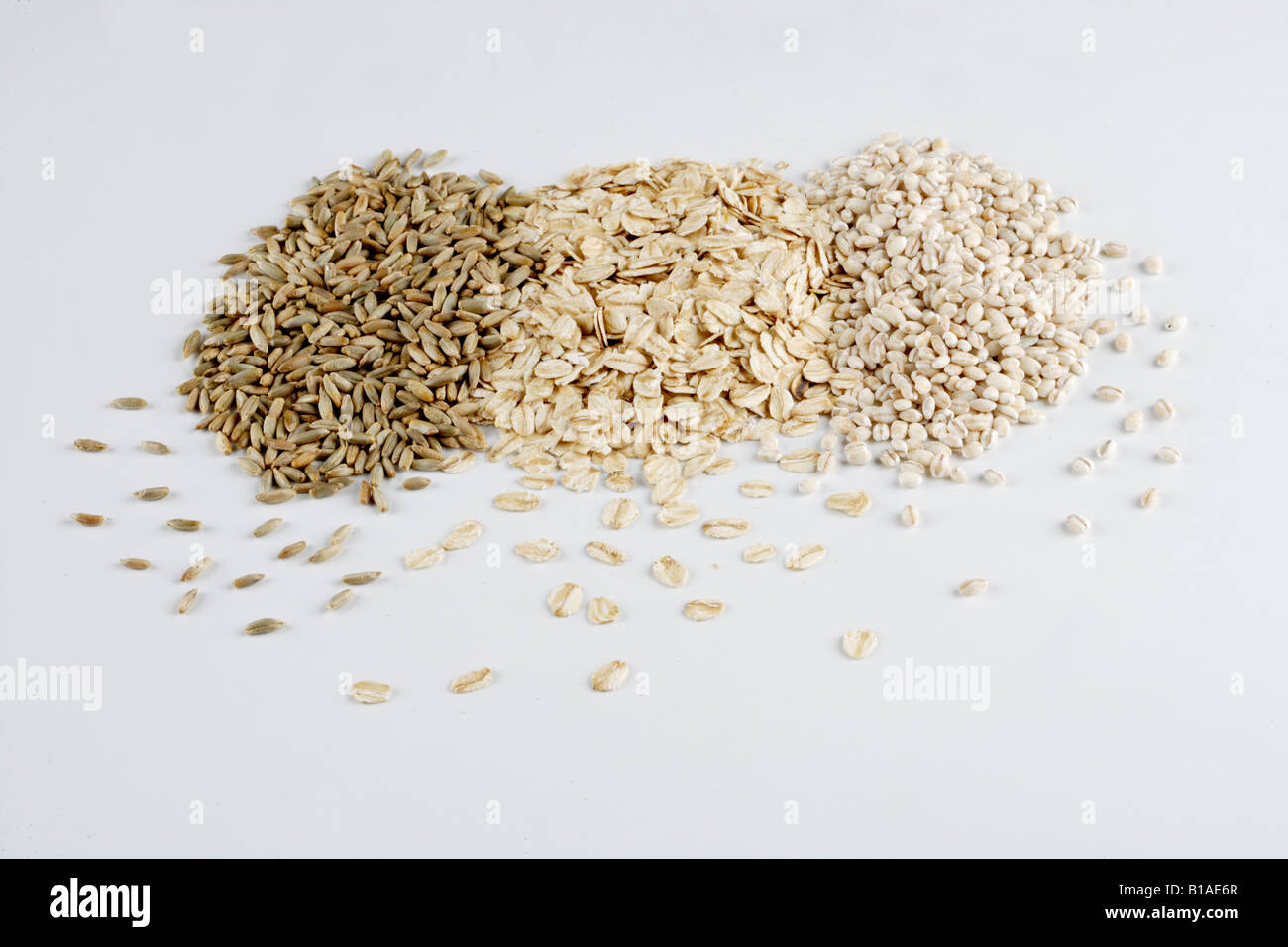 Rye, oat and barley Stock Photo - Alamy