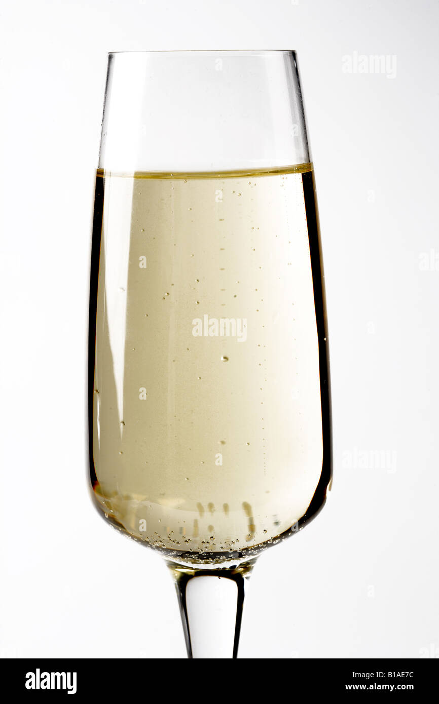 Glass of cava (vertical Stock Photo - Alamy