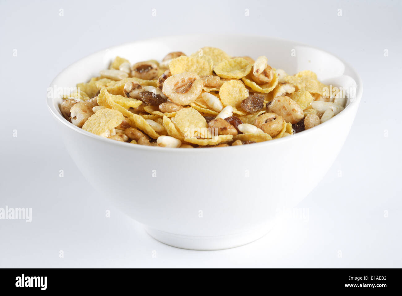 Breakfast cereals in a bowl Stock Photo - Alamy
