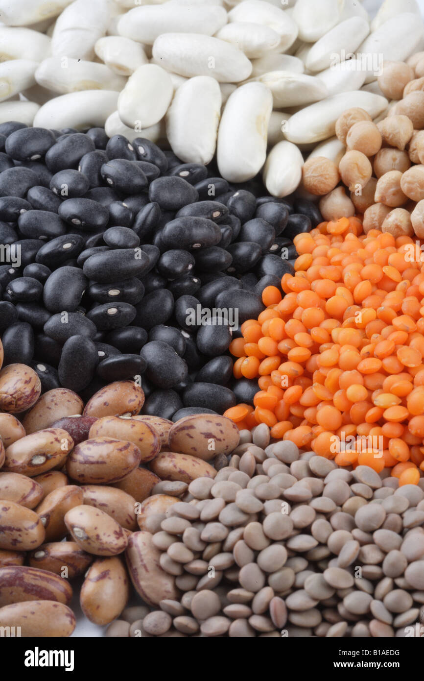 Close-up of legume varieties (vertical Stock Photo - Alamy