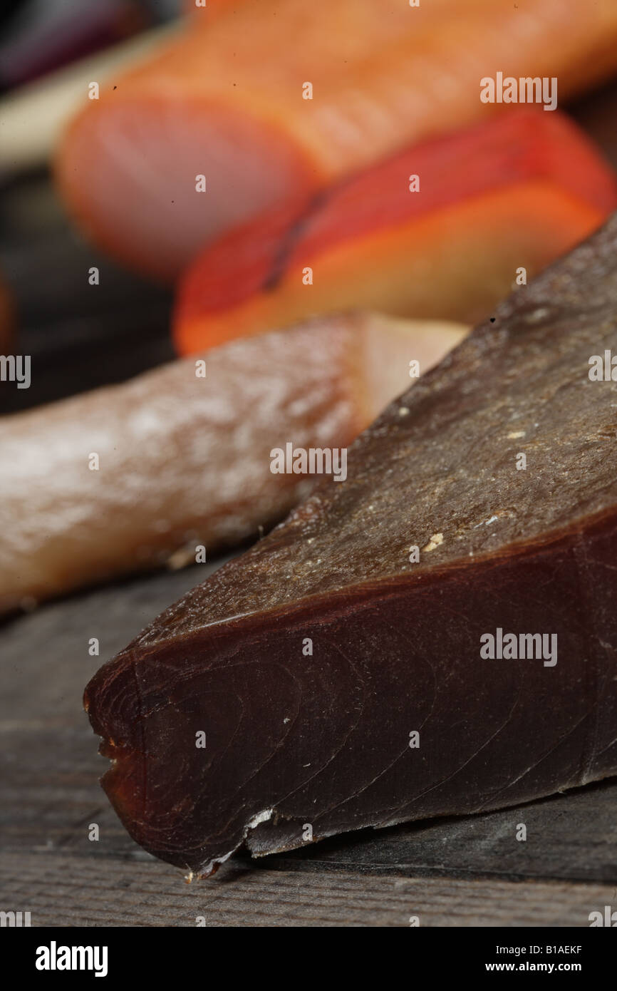 Spanish mojama tuna (vertical Stock Photo - Alamy