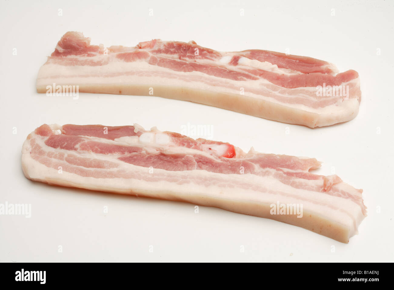 Fresh pork bacon Stock Photo - Alamy