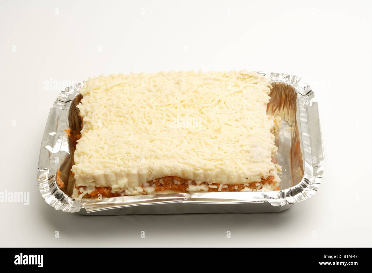 Pre-cooked Bolognese lasagna Stock Photo - Alamy