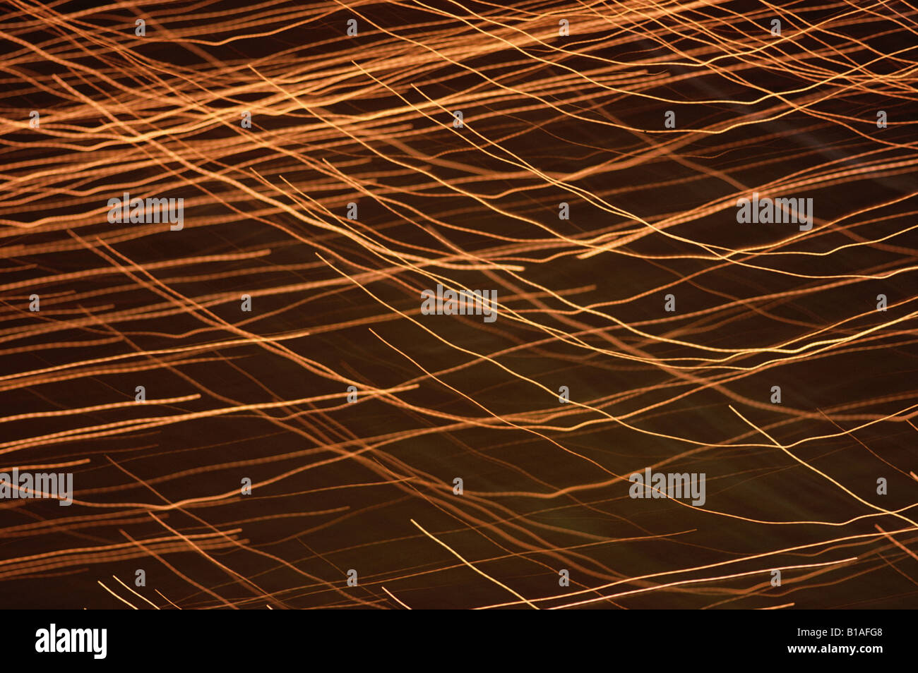 Orange Light Lines Stock Photo - Alamy