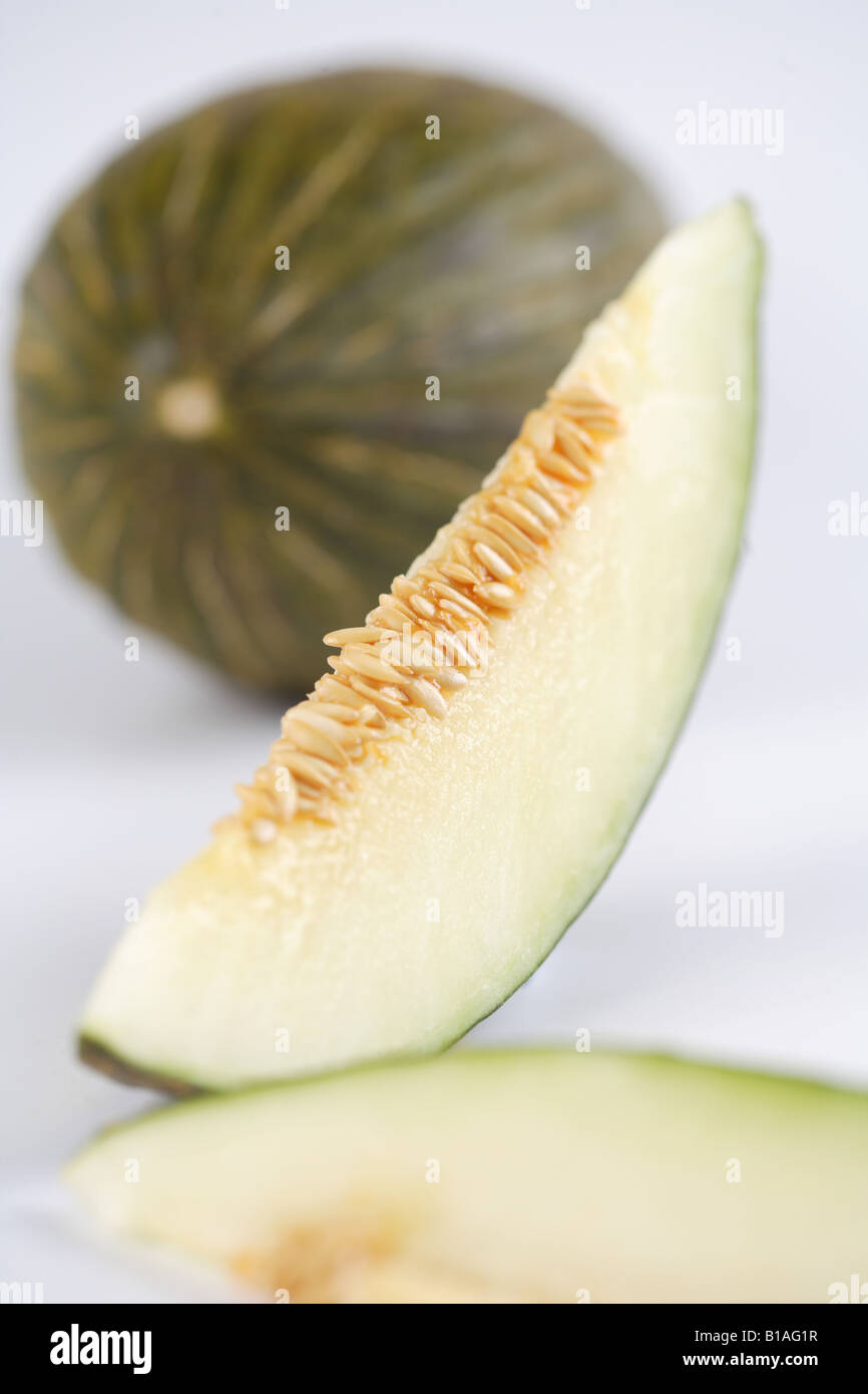 Slice of melon Stock Photo - Alamy