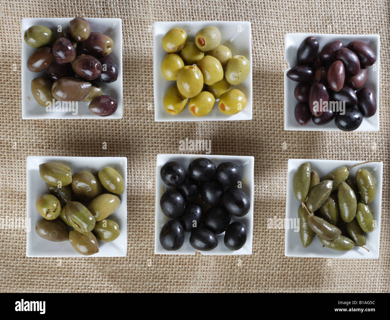 Assortment of olives from Spain in tapa Stock Photo - Alamy