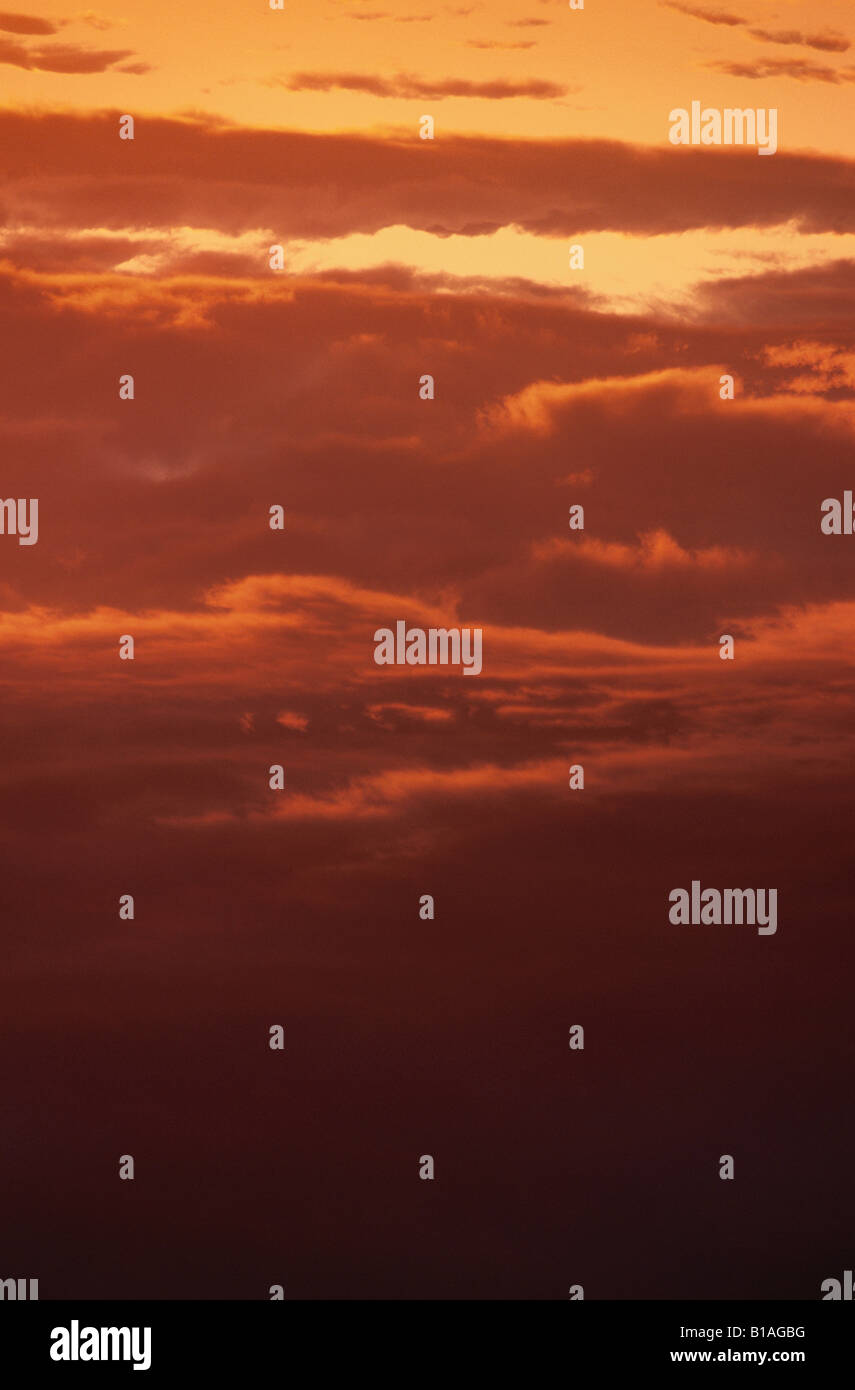 Red Sunset Sky Stock Photo - Alamy