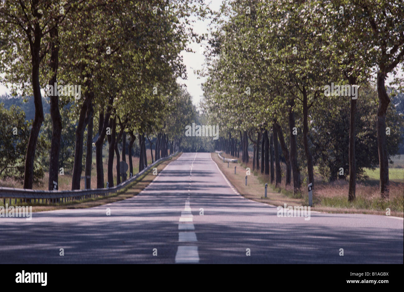 Road In Countryside Stock Photo - Alamy