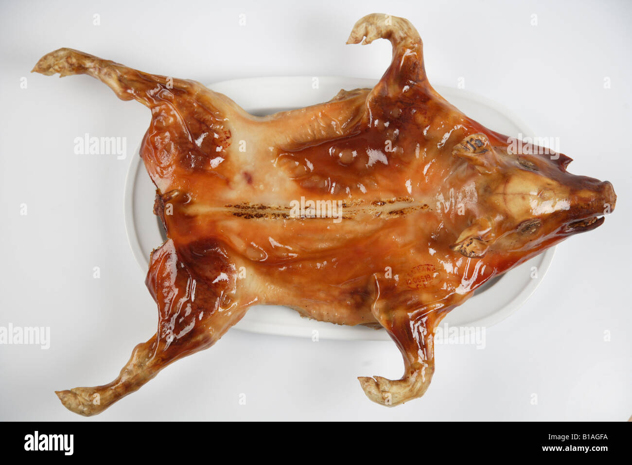 Segovia style roast suckling pig Stock Photo - Alamy