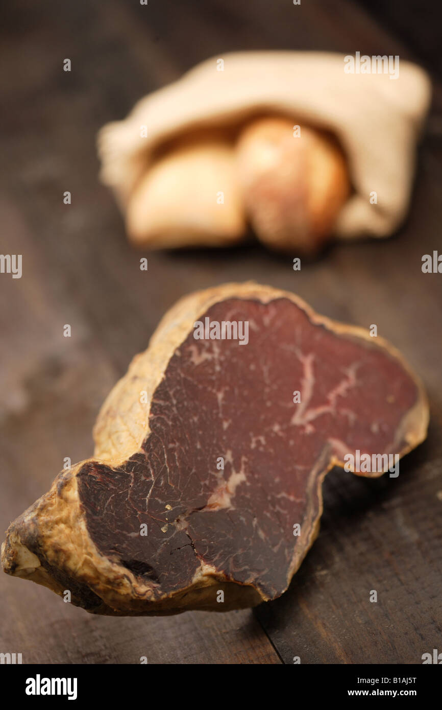 Cecina from Leon (air dried and smoked cured beef made from the hind ...