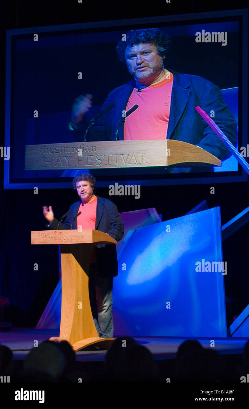 Rory McGrath comedian writer and TV presenter pictured at Hay Festival ...
