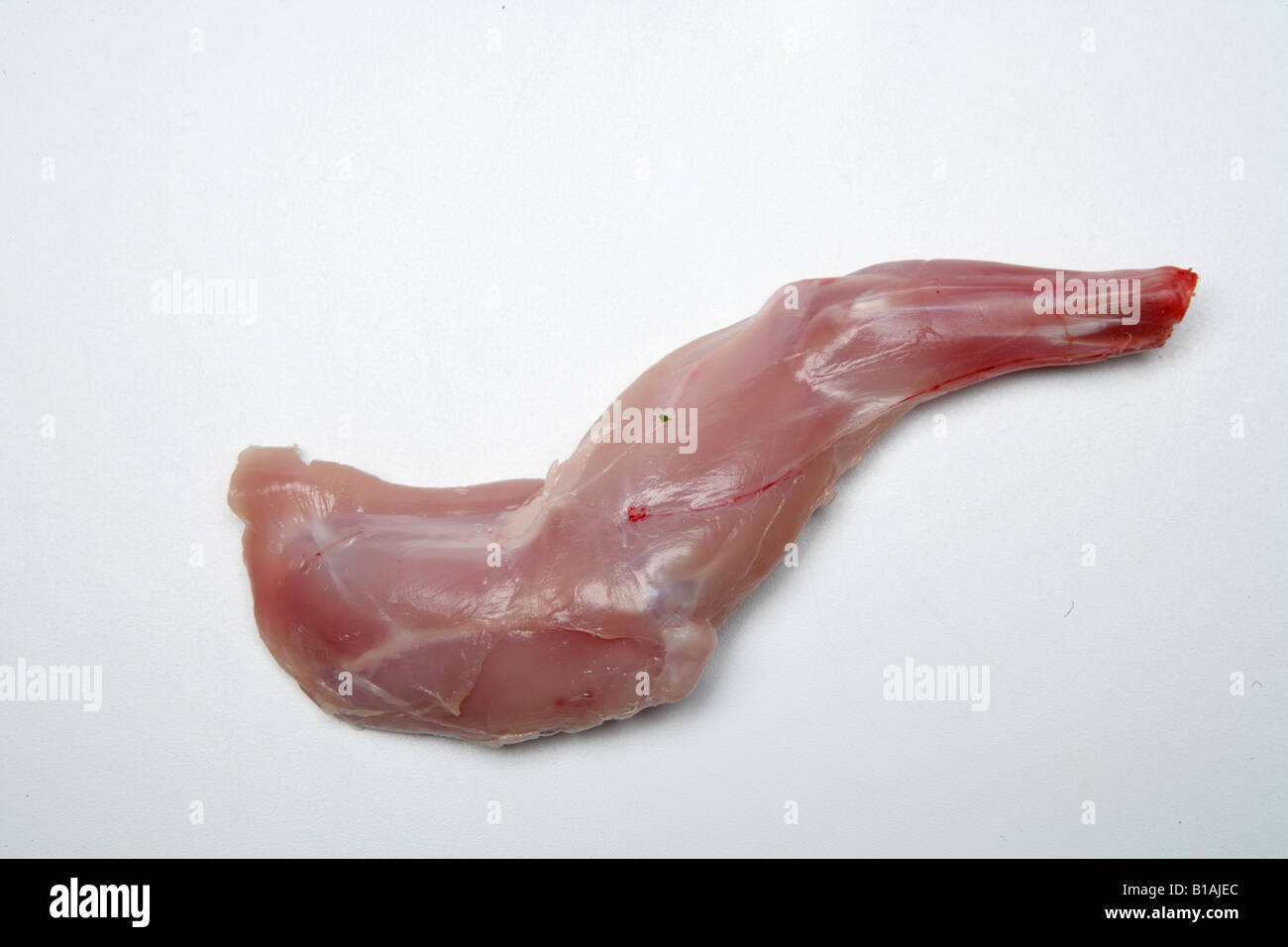 Raw rabbit leg Stock Photo - Alamy