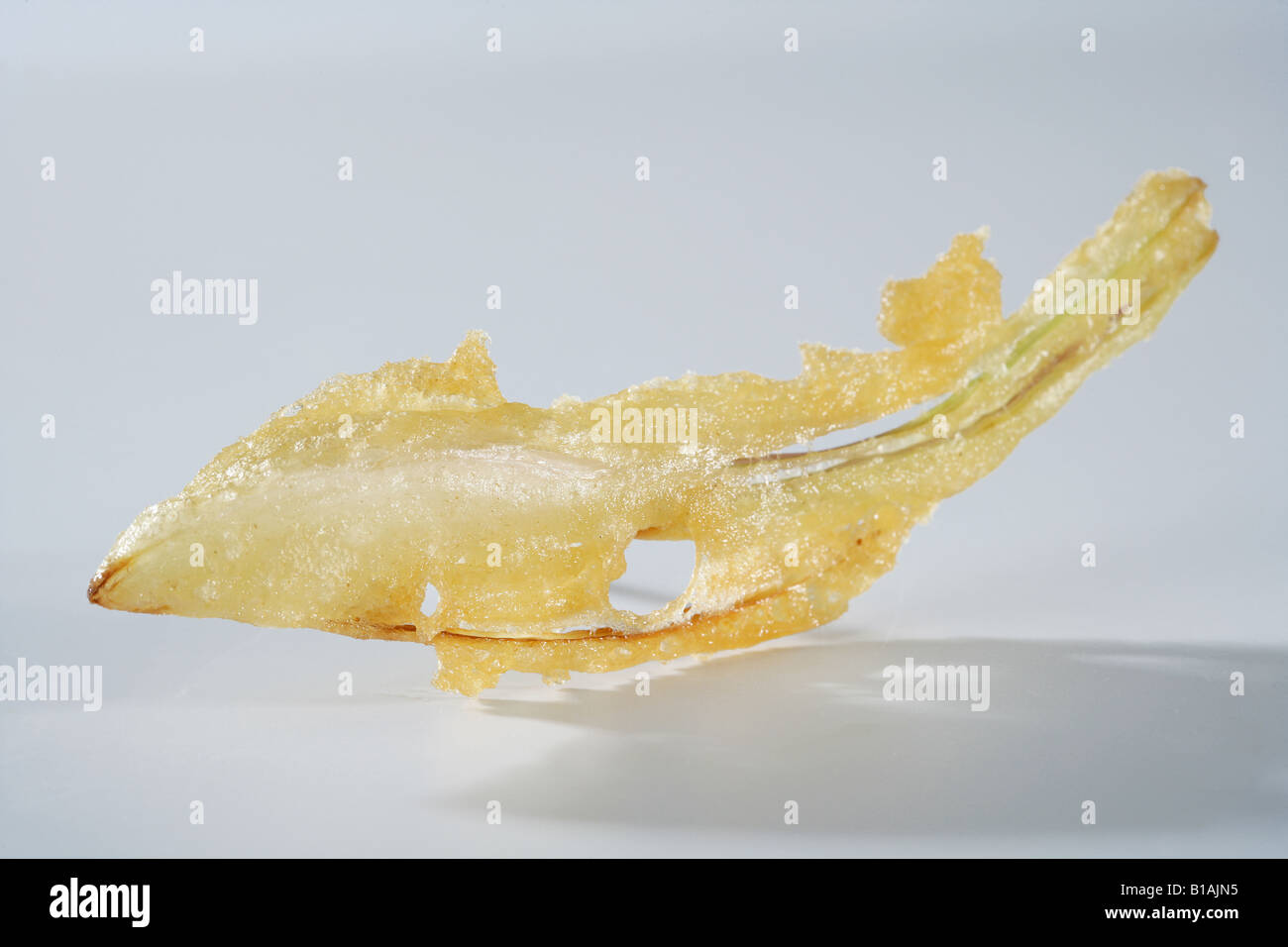 Spring onion tempura Stock Photo - Alamy