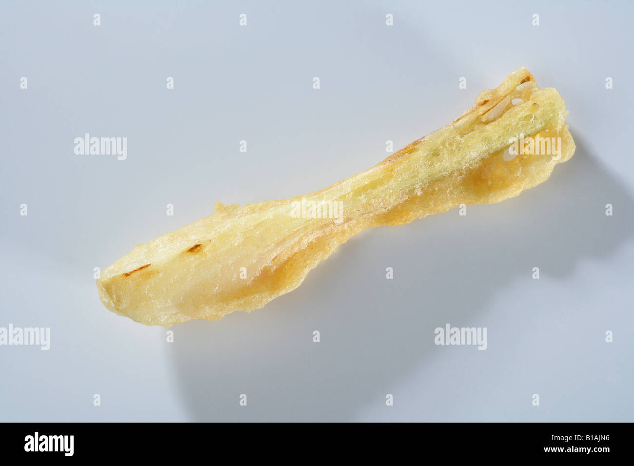 Spring onion tempura Stock Photo - Alamy