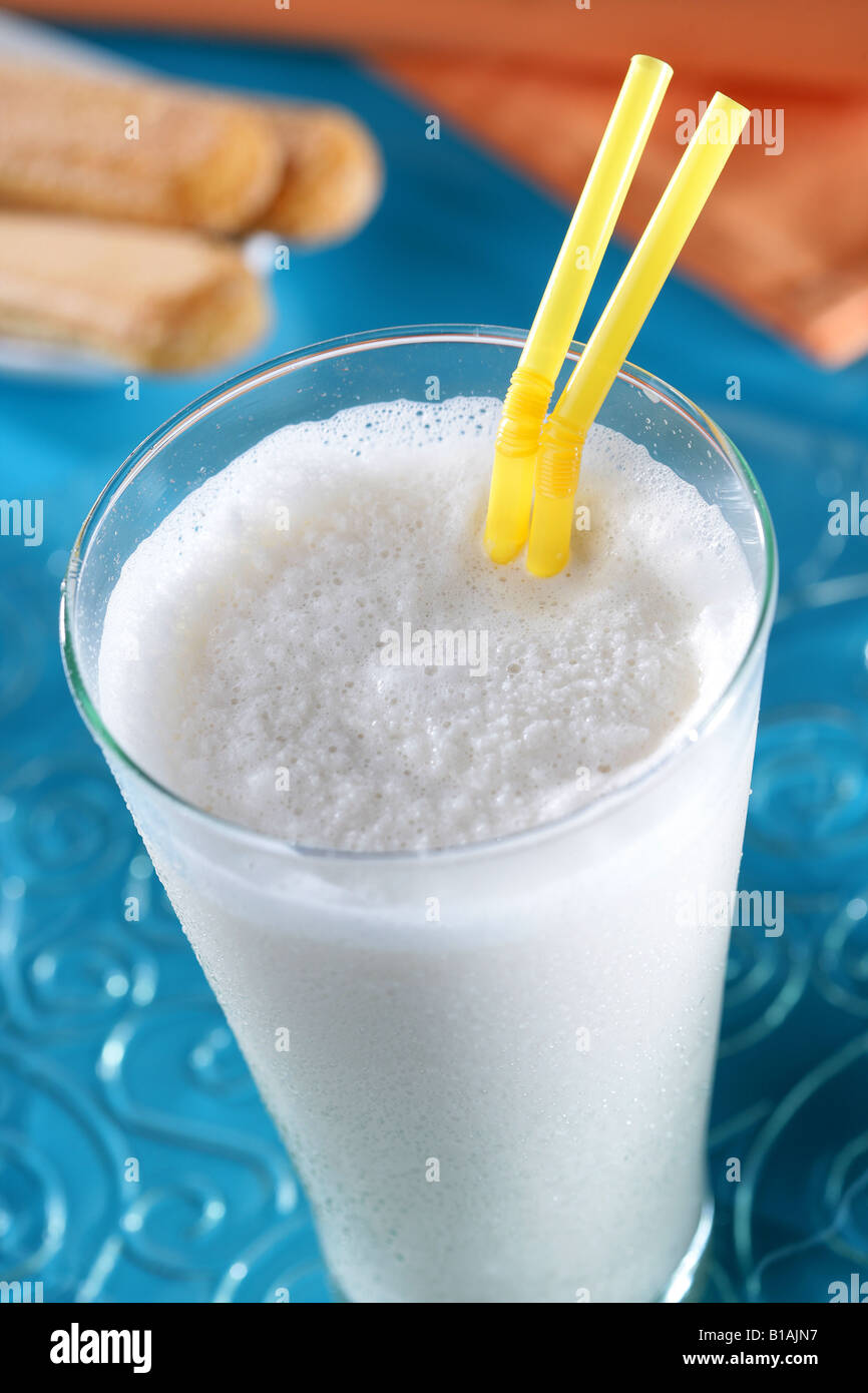 Horchata made of tiger nut milk juice, typical from Valencia Spain ...