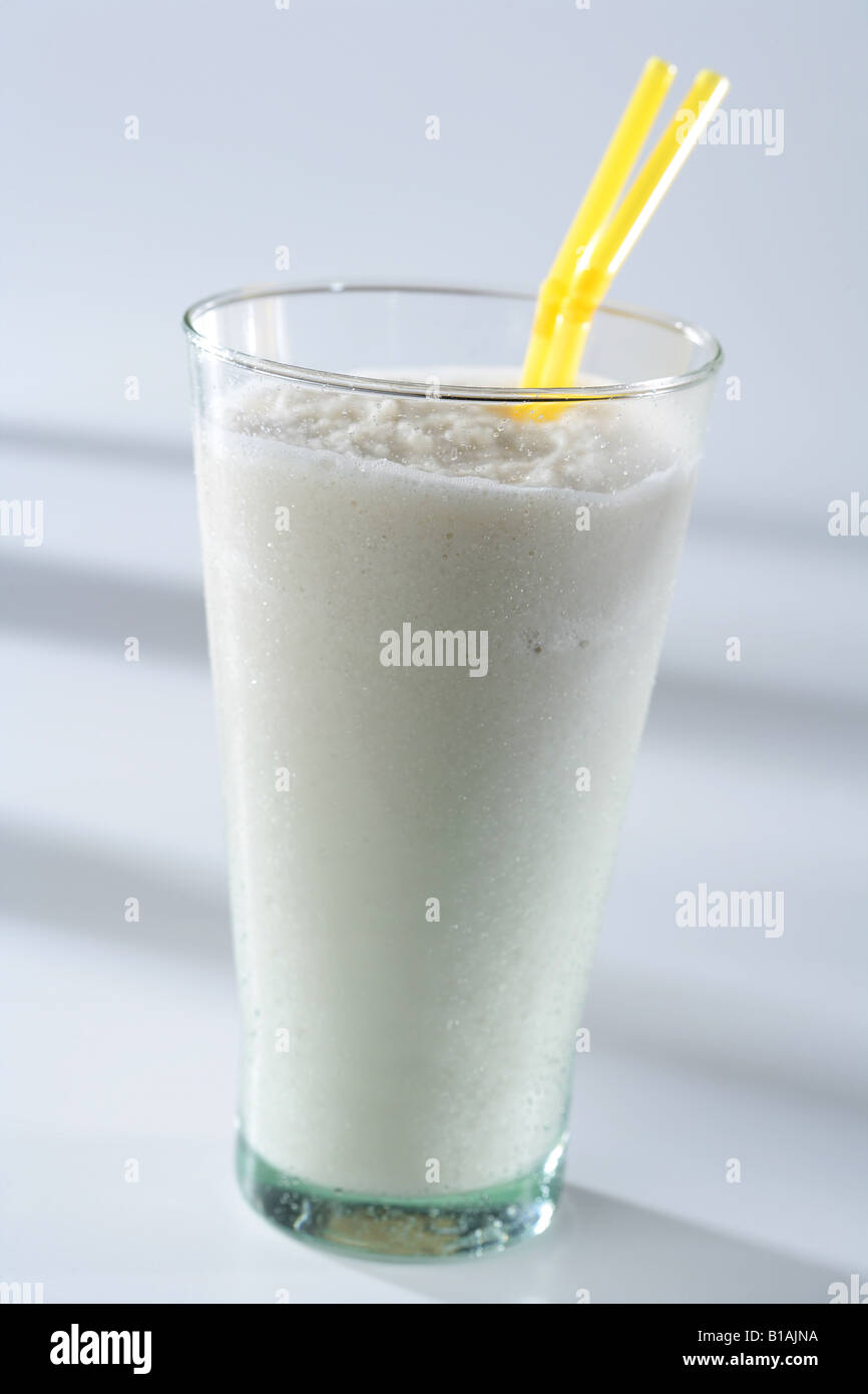 Frozen horchata tiger nut milk juice, typical from Valencia Spain Stock ...