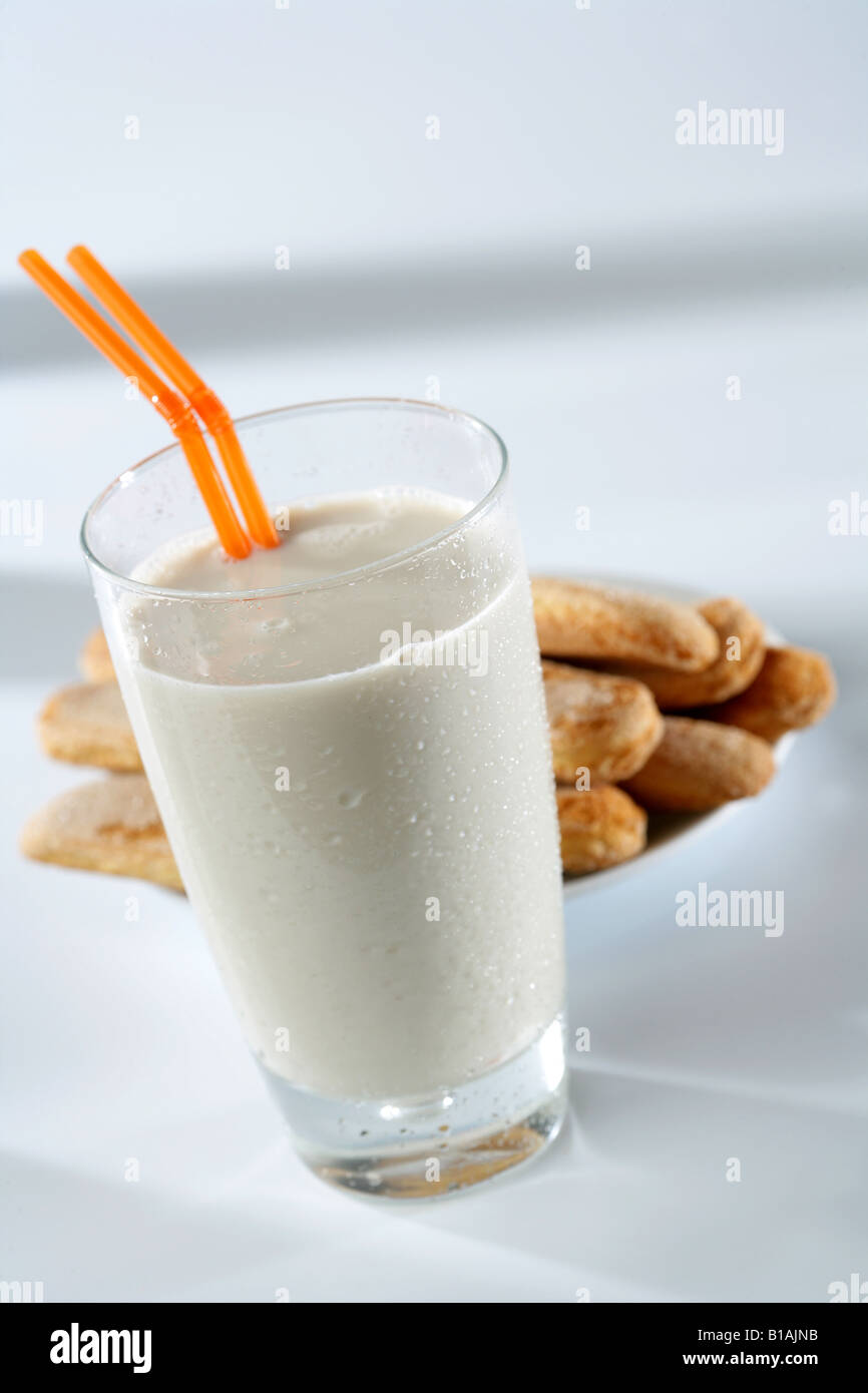 Horchata made of tiger nut milk juice, typical from Valencia Spain ...