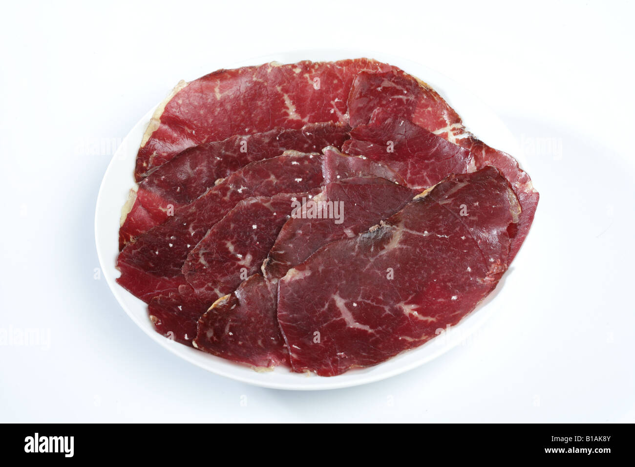 Cecina de León (air dried and smoked cured beef made from the hind leg ...