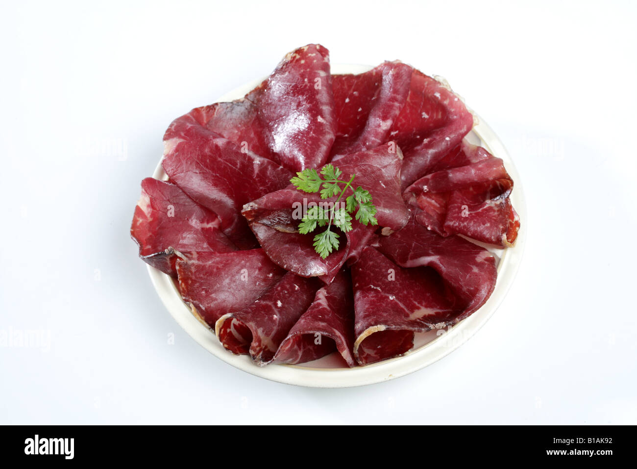 Cecina de León (air dried and smoked cured beef made from the hind leg ...