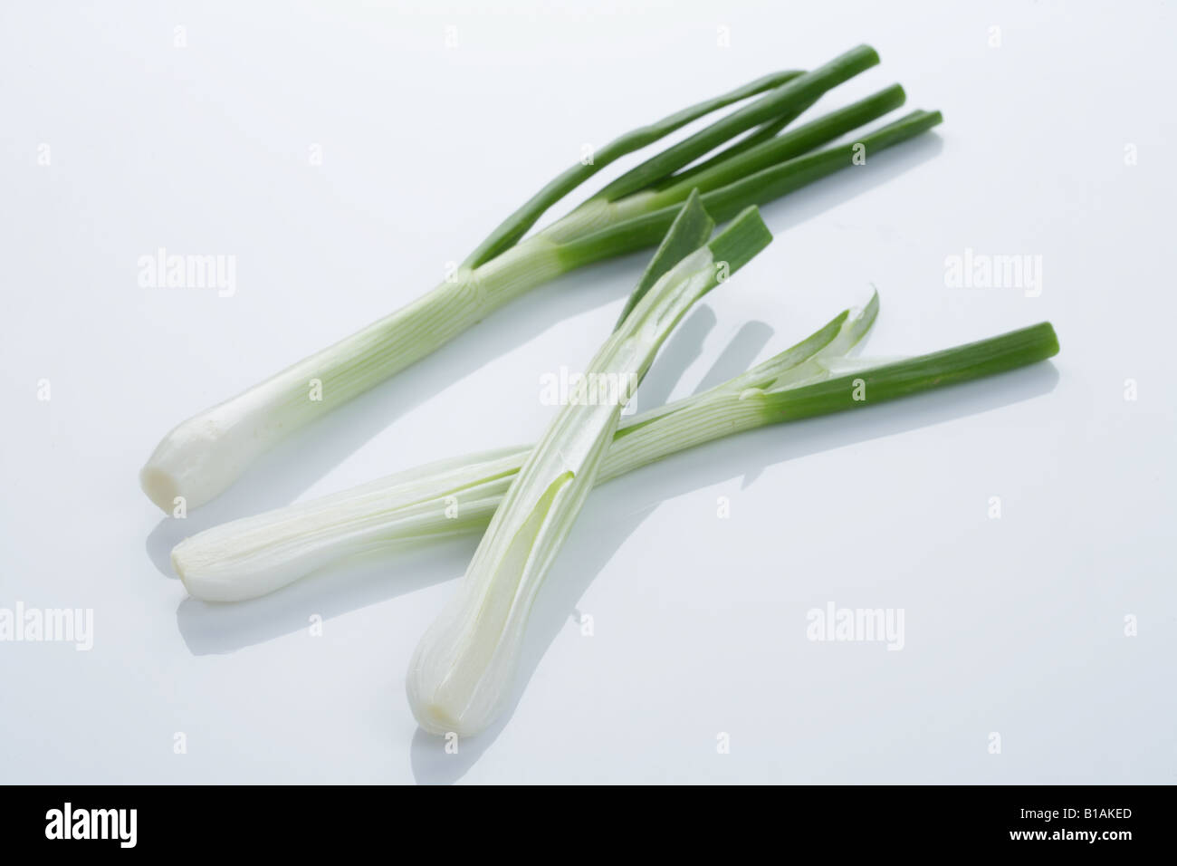 Young spring onions, green onions Stock Photo - Alamy