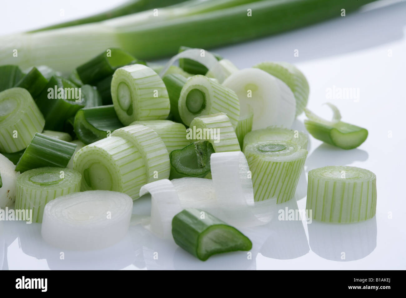 Young spring onions, green onions Stock Photo - Alamy