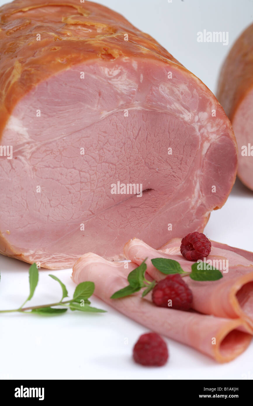 Pork ham marinated Stock Photo - Alamy