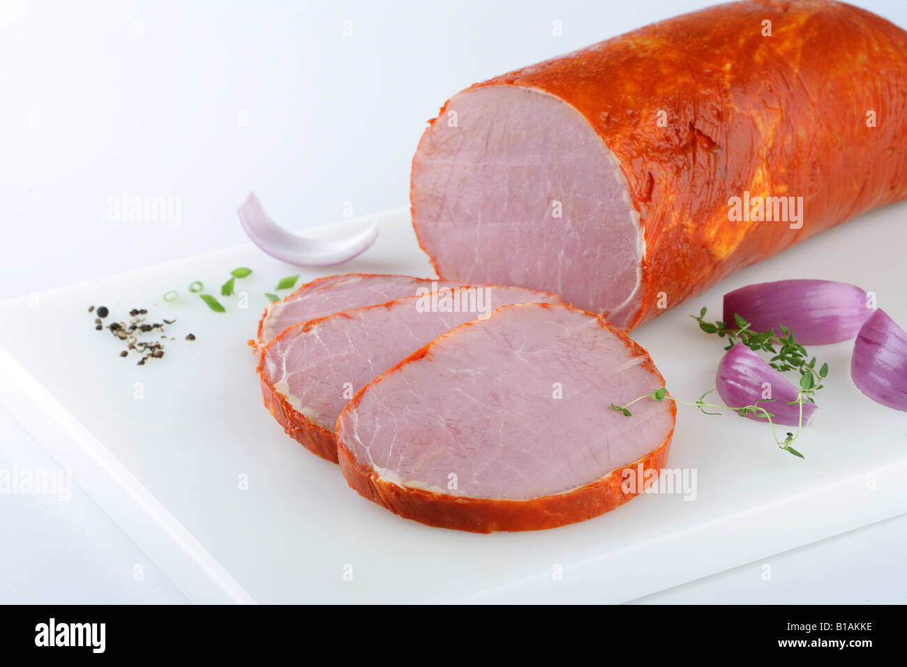 Cold meat pork loin marinated Stock Photo - Alamy