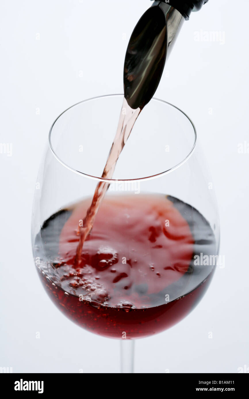 Serving wine with a decanter Stock Photo - Alamy