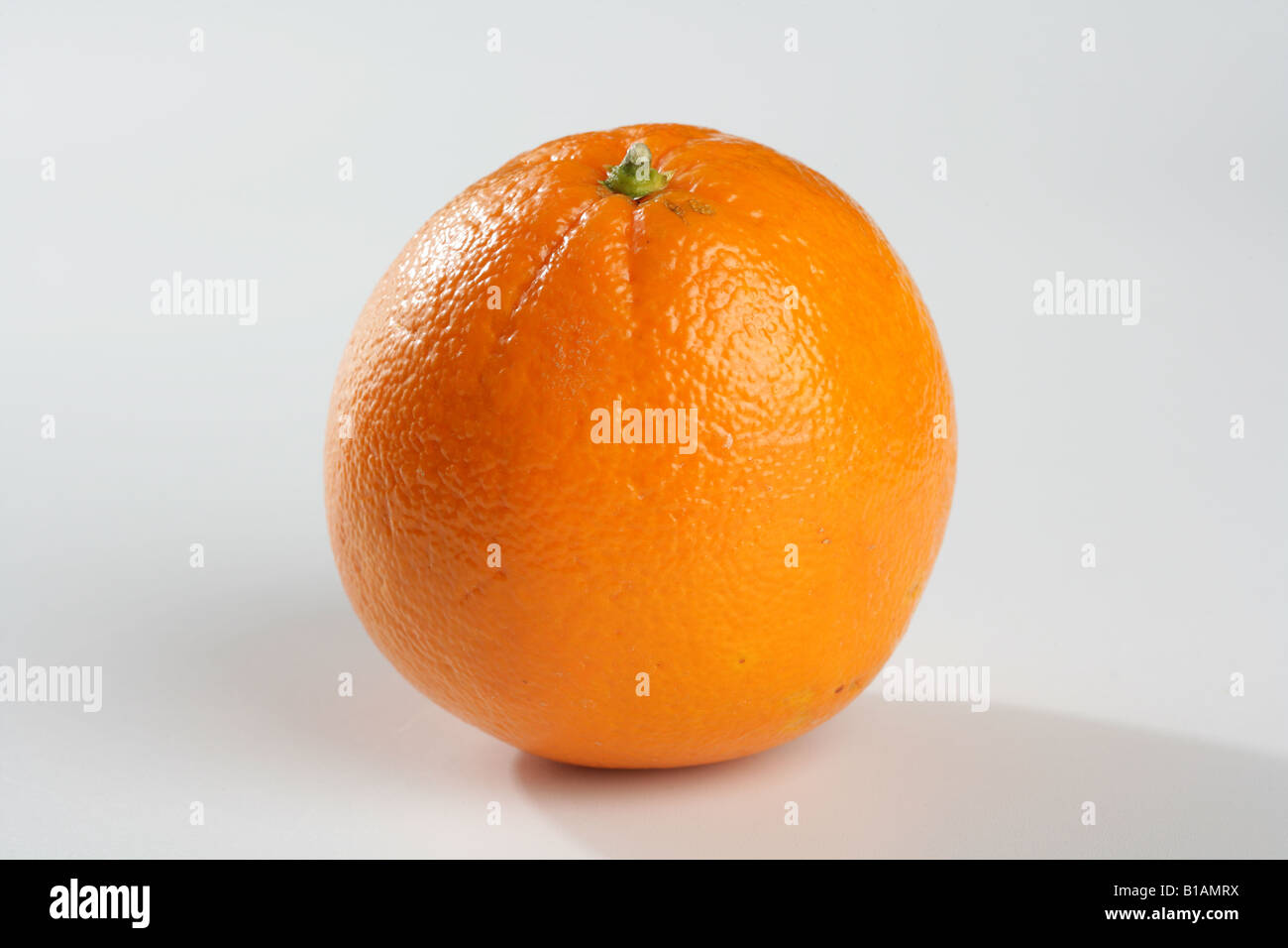 Orange on white background Stock Photo - Alamy