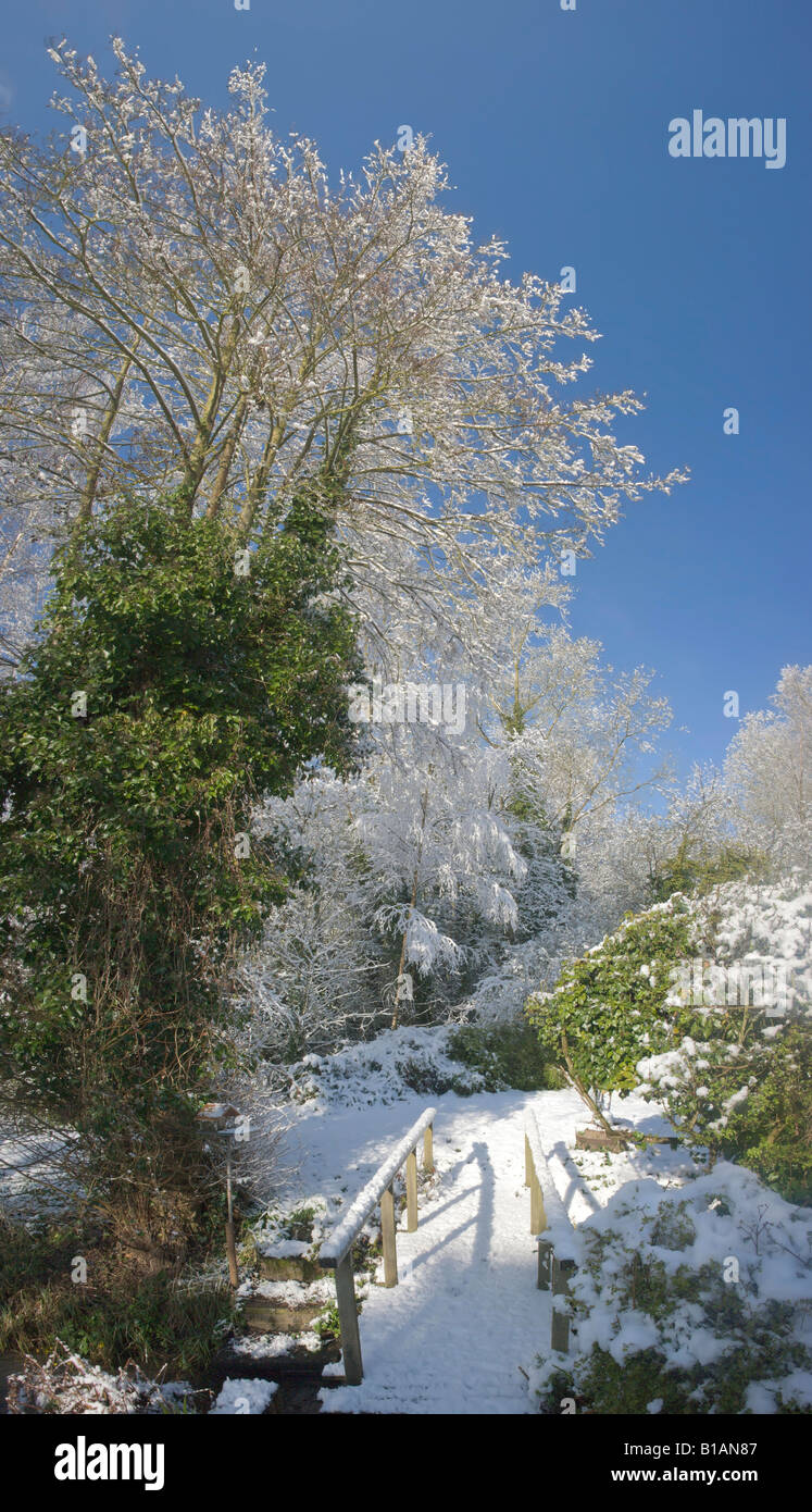 A snow covered rural landscape in the countryside Stock Photo - Alamy