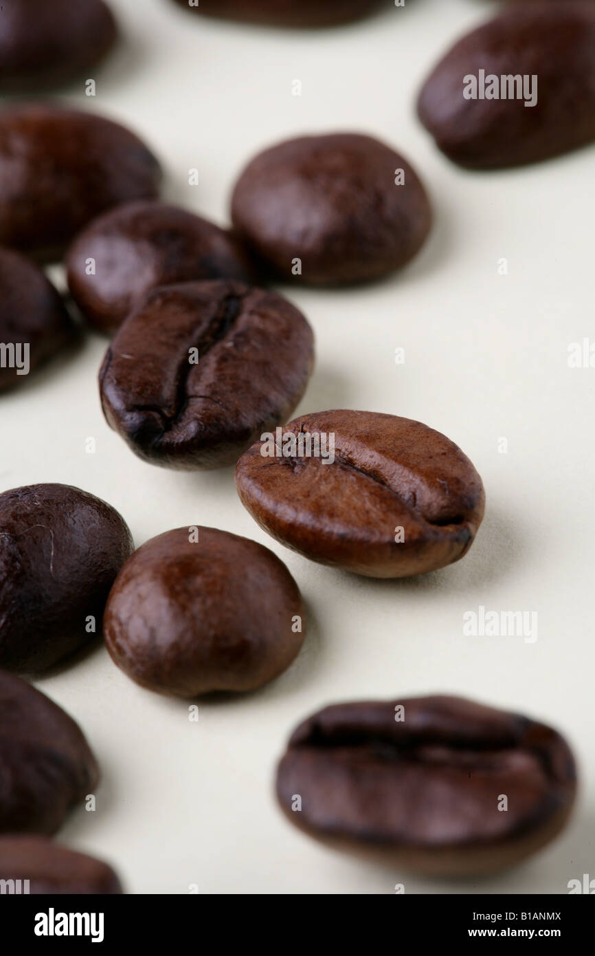 Natural coffee beans Stock Photo - Alamy