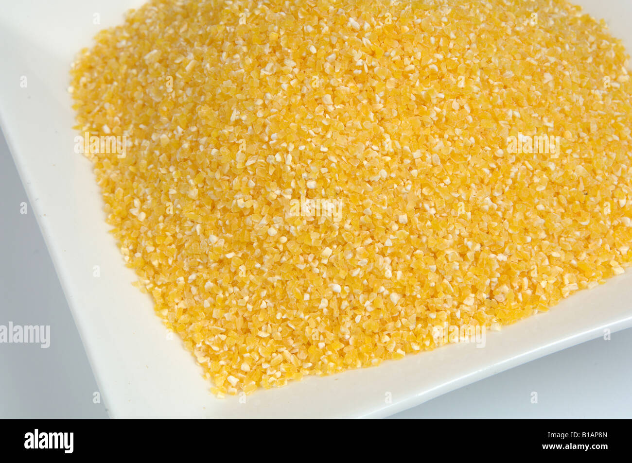 Corn semolina (polenta Stock Photo - Alamy