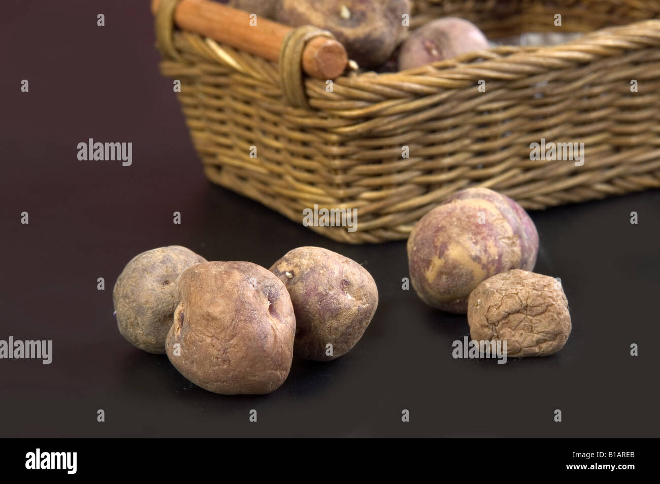 Black potatoes from the Canaries Stock Photo - Alamy