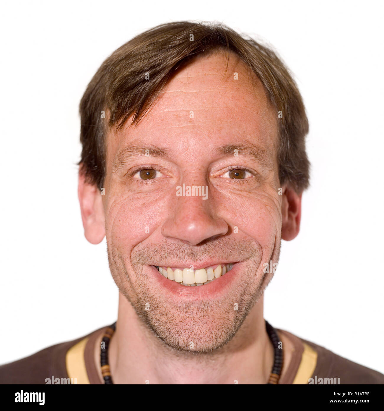 Portrait of a man, smiling, close-up Stock Photo - Alamy