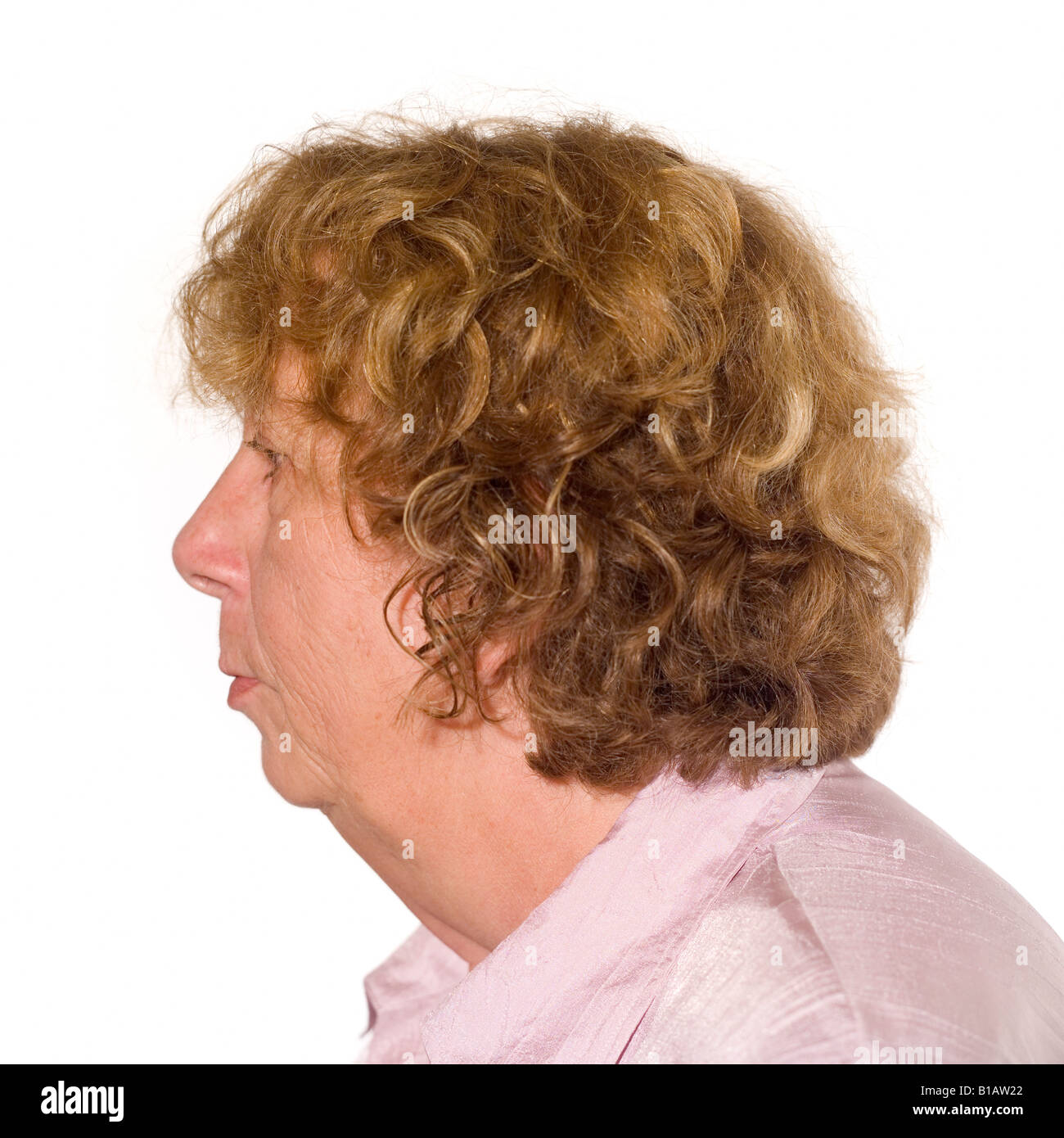 Senior woman, portrait, side view Stock Photo - Alamy