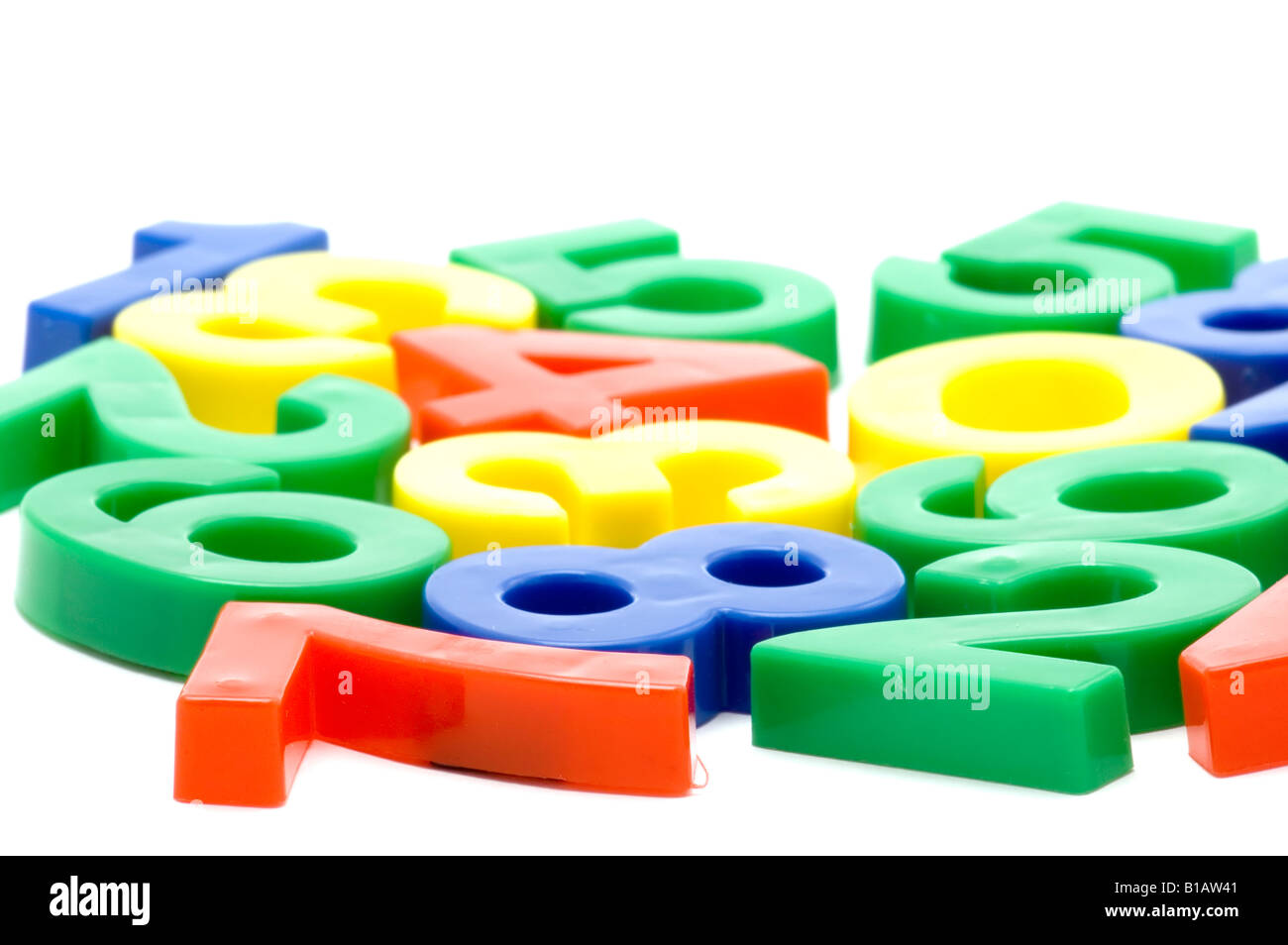 object on white toy plastic number Stock Photo - Alamy