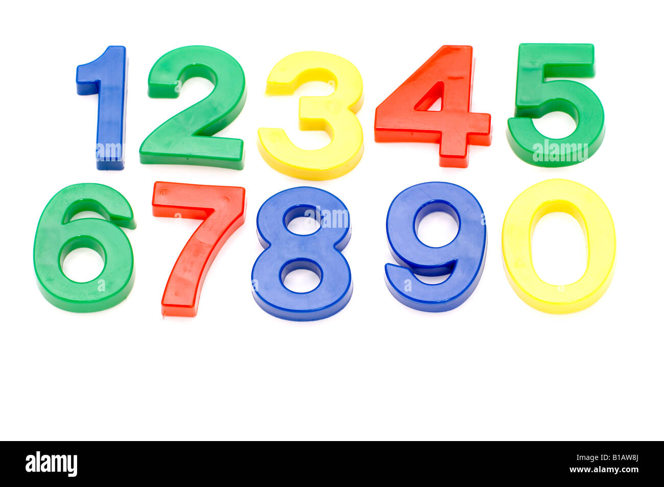 object on white toy plastic number Stock Photo - Alamy