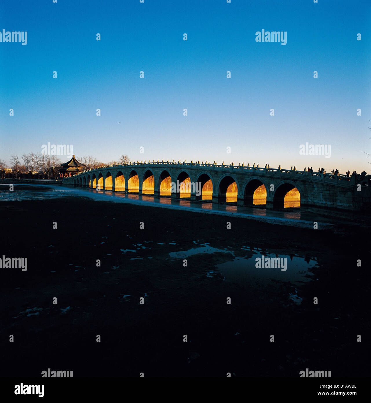 seventeen-arch bridge at Summer Palace,Beijing,China Stock Photo - Alamy