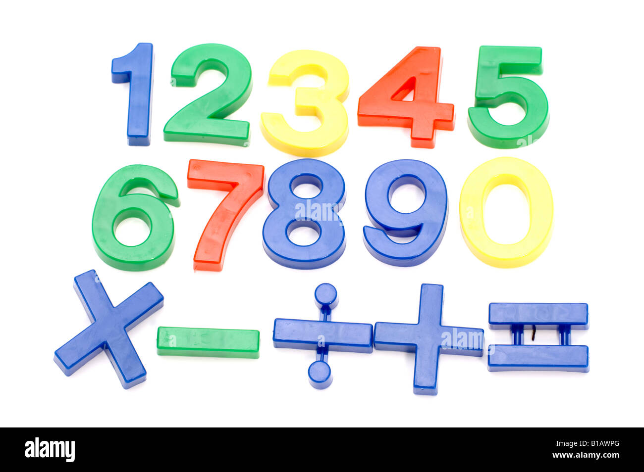 object on white toy plastic number Stock Photo - Alamy