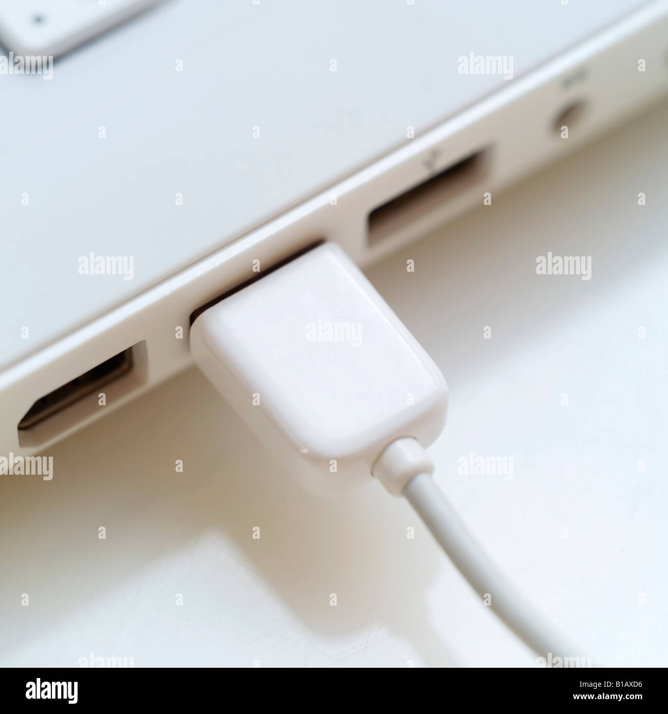 USB cable plugged into laptop, close-up Stock Photo - Alamy USB cable plugged into laptop, close-up Stock Photo - Alamy