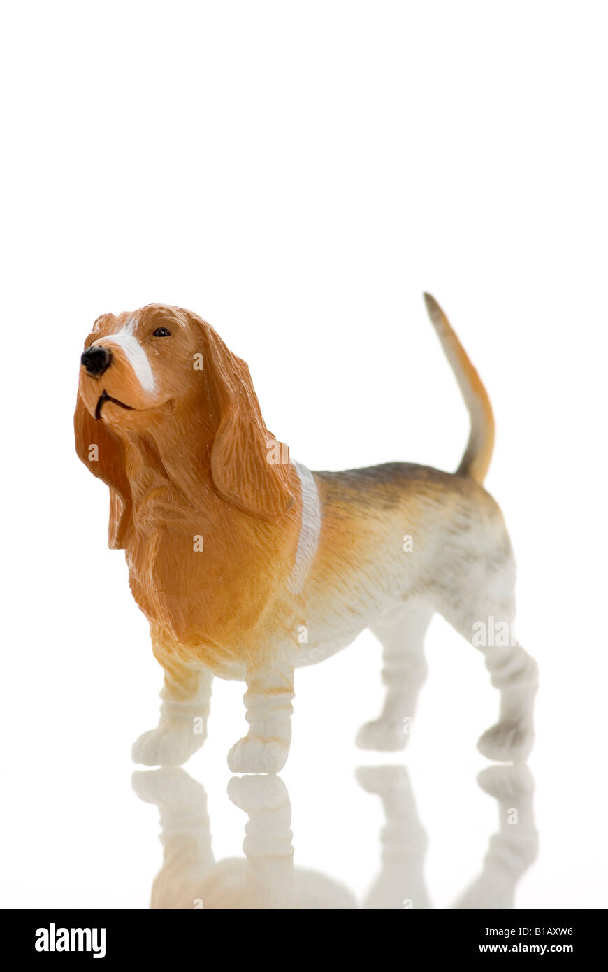 Plastic Figurine of a Dog Stock Photo - Alamy
