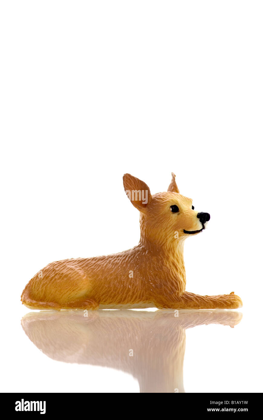 Plastic Figurine of a Dog Stock Photo - Alamy
