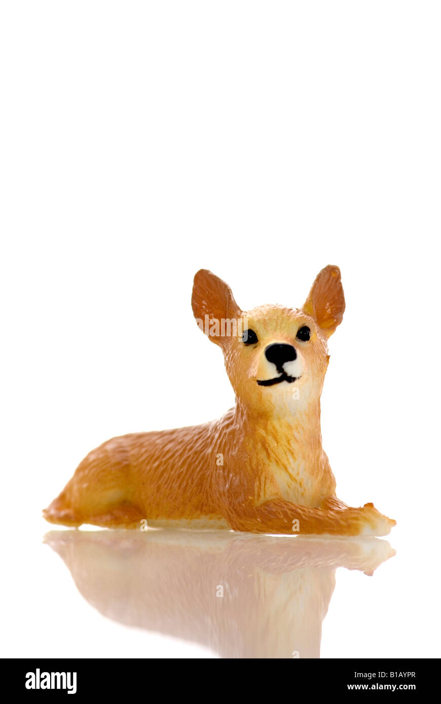 Plastic Figurine of a Dog Stock Photo - Alamy