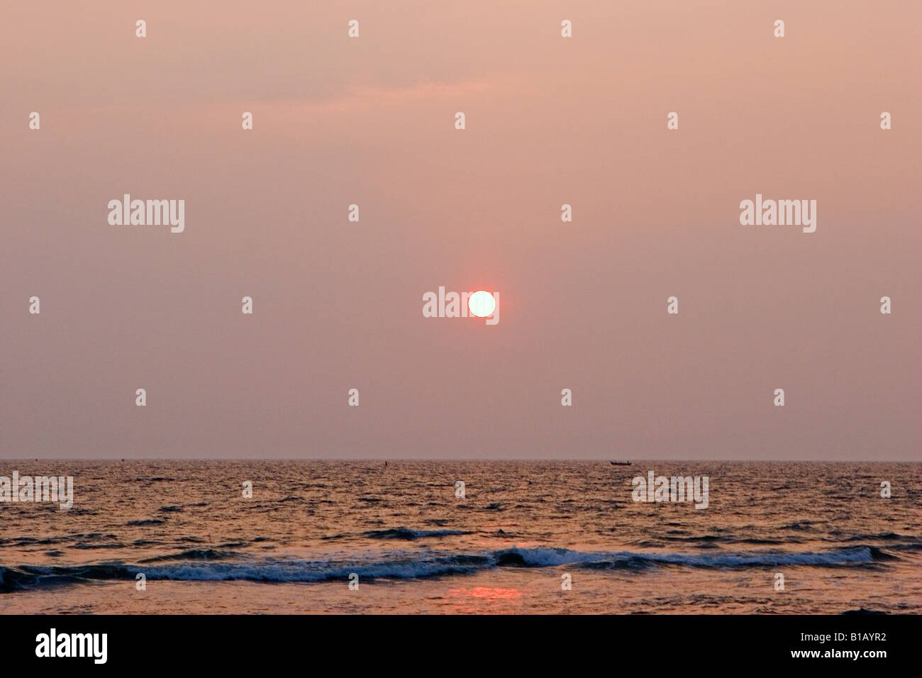 India, Kerala, sunset at beach Stock Photo - Alamy