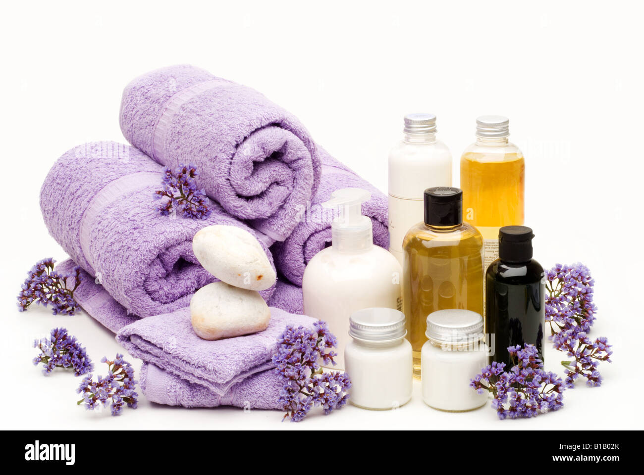 Health and beauty products spa concept Stock Photo - Alamy