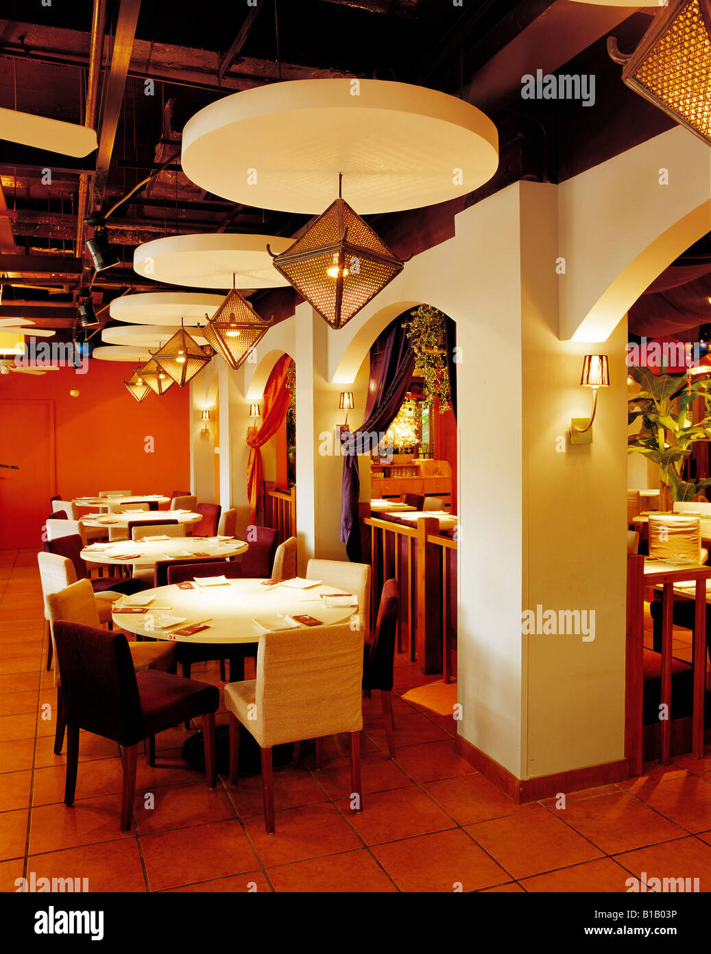 Interior of a restaurant Stock Photo - Alamy