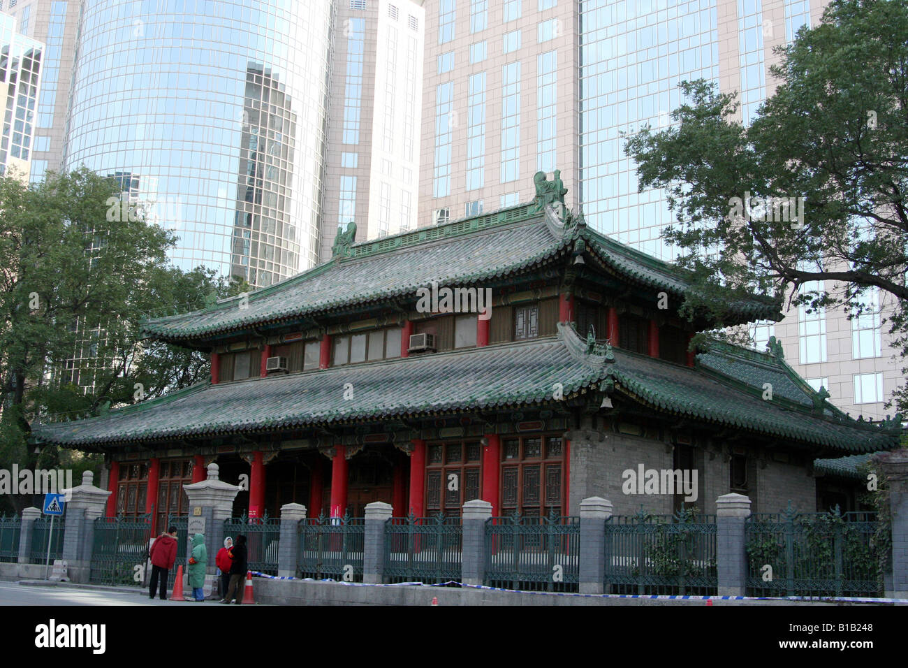 Chinese traditional architecture beside Oriental Plaza,Beijing,China ...